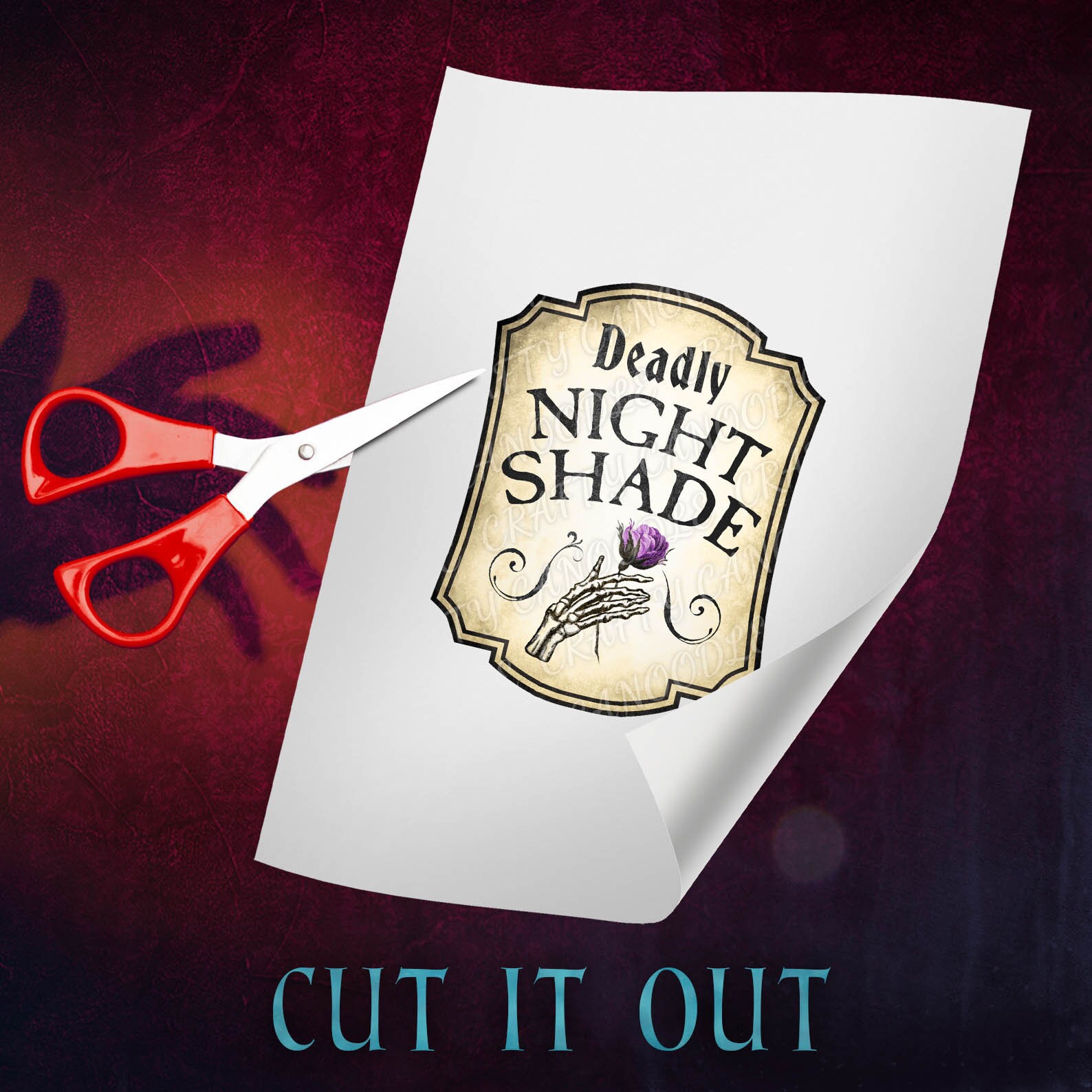 Potion Label, Halloween Label, Deadly Night Shade Label, Witch Label ...