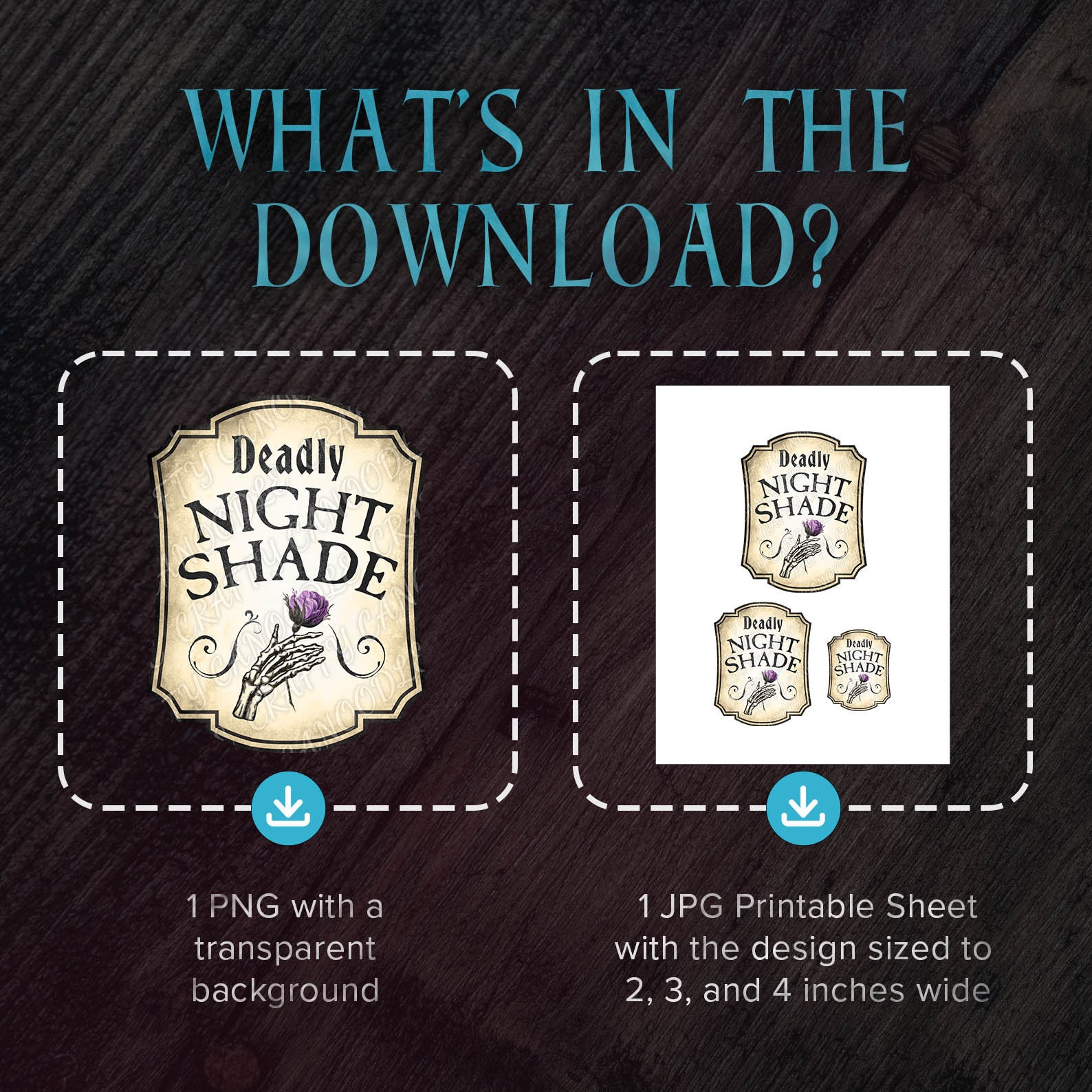 Potion Label, Halloween Label, Deadly Night Shade Label, Witch Label ...