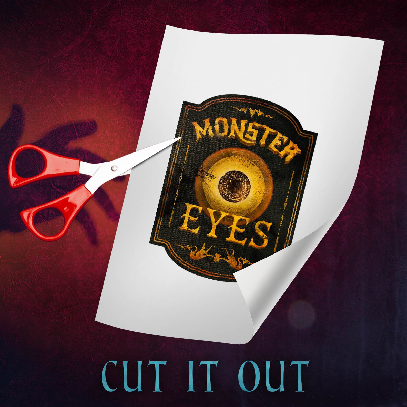 Monster Eyes Halloween Label Eyeball Jar Label Halloween - Etsy