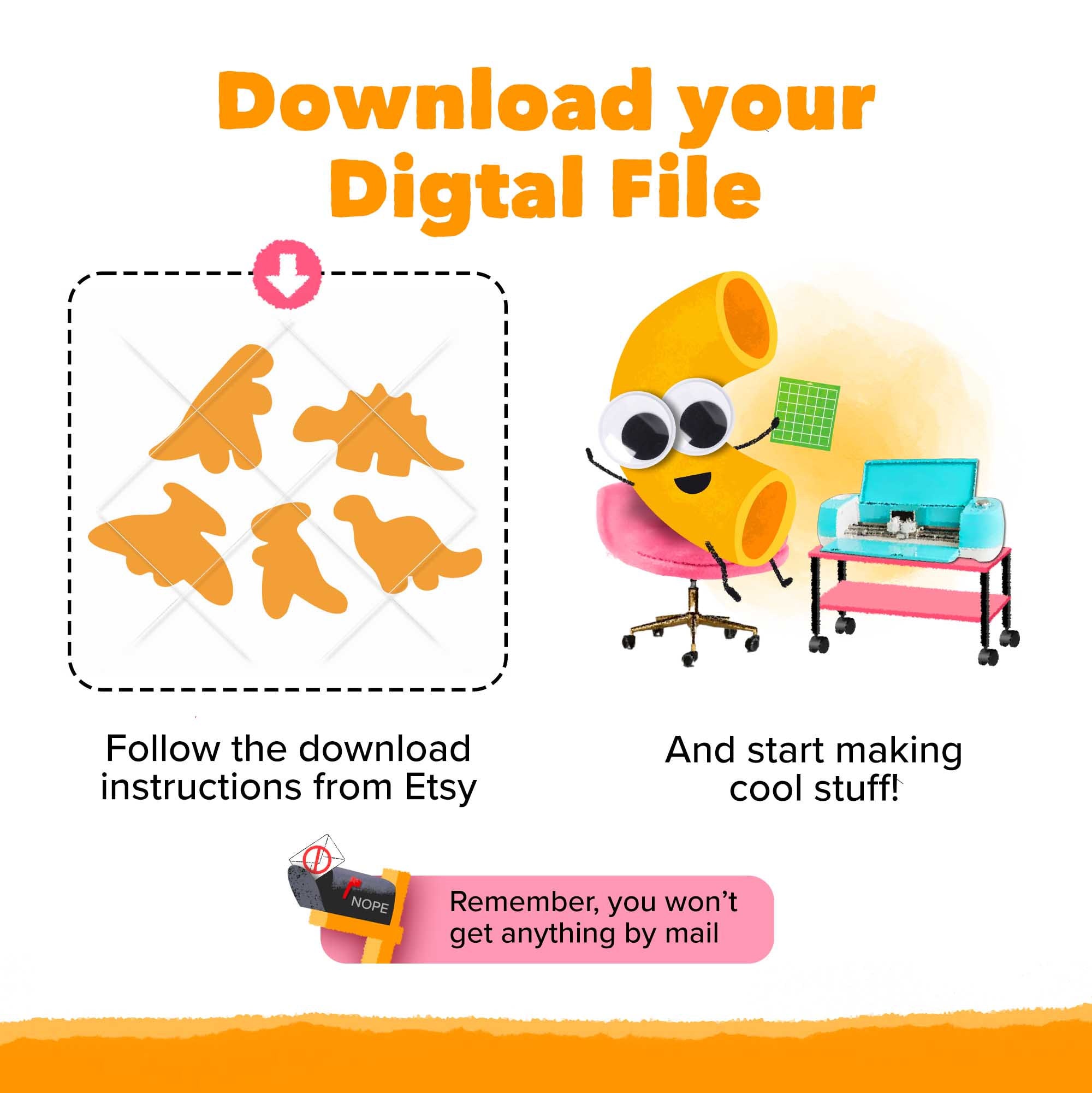 Cute Dinosaur Shaped Chicken Nuggets, SVG Digital Download, Dinosaur ...