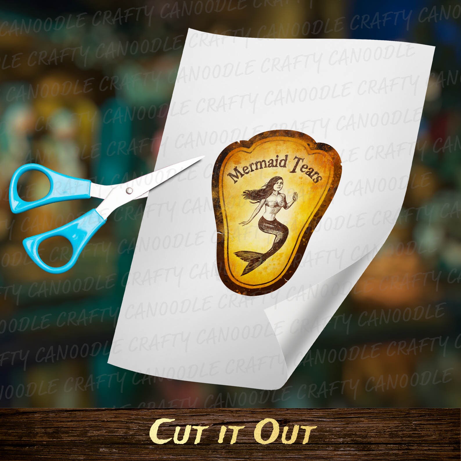 Mermaid Label, Mermaid Tears, Pirate Themed, Vintage Printable Labels ...