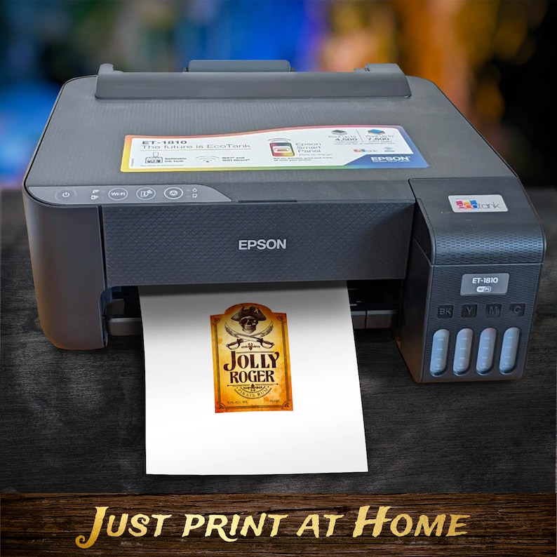 Pirate Label, Jolly Roger, Vintage Rum Label, Pirate Themed, Vintage ...