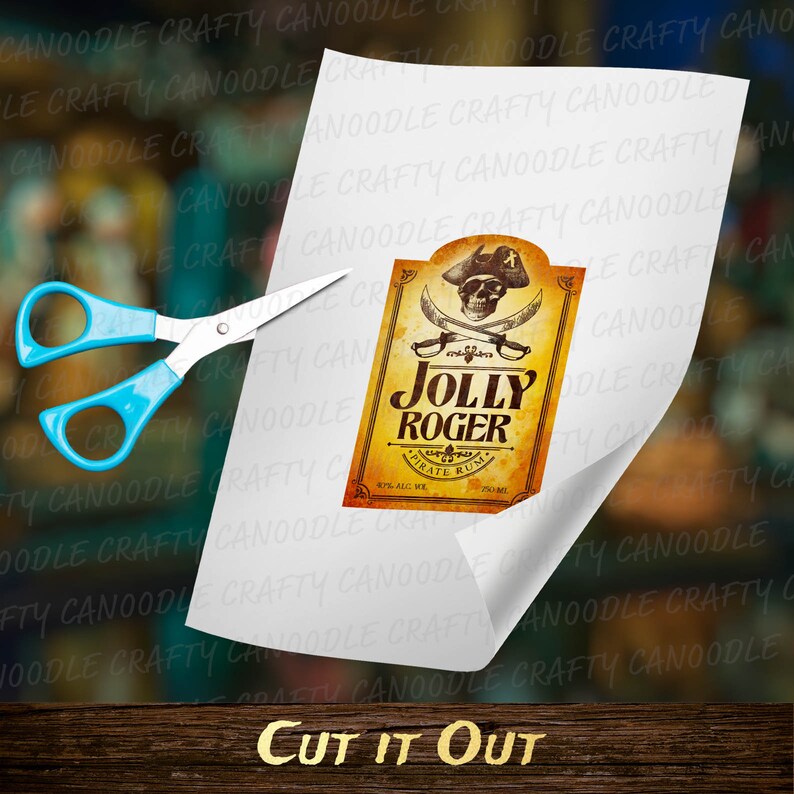 Pirate Label, Jolly Roger, Vintage Rum Label, Pirate Themed, Vintage ...