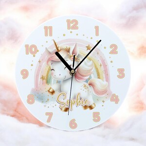 Personalised Childrens Acrylic Clock | Perfect Gift for a New Baby | 24 ...