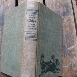 1930's Dog Named Chips Children's Book Albert Terhune - Pet Animal ...