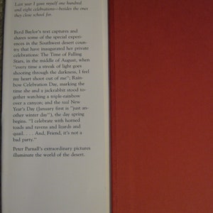 I'm in Charge of Celebrations Childrens Book by Byrd Baylor Peter ...