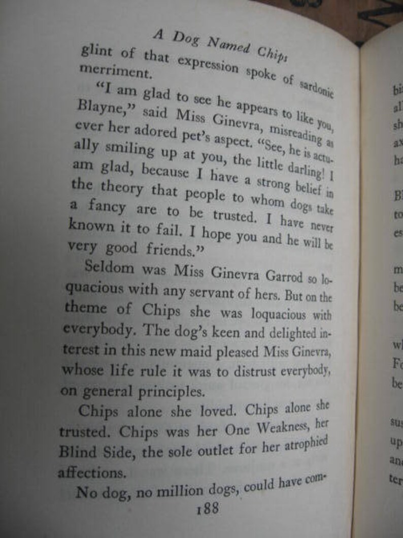 1930's Dog Named Chips Children's Book Albert Terhune - Pet Animal ...