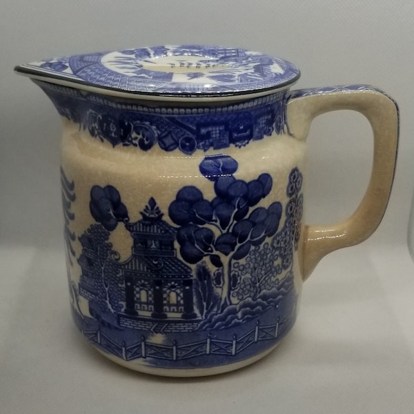 Blue Willow Teapot - Etsy