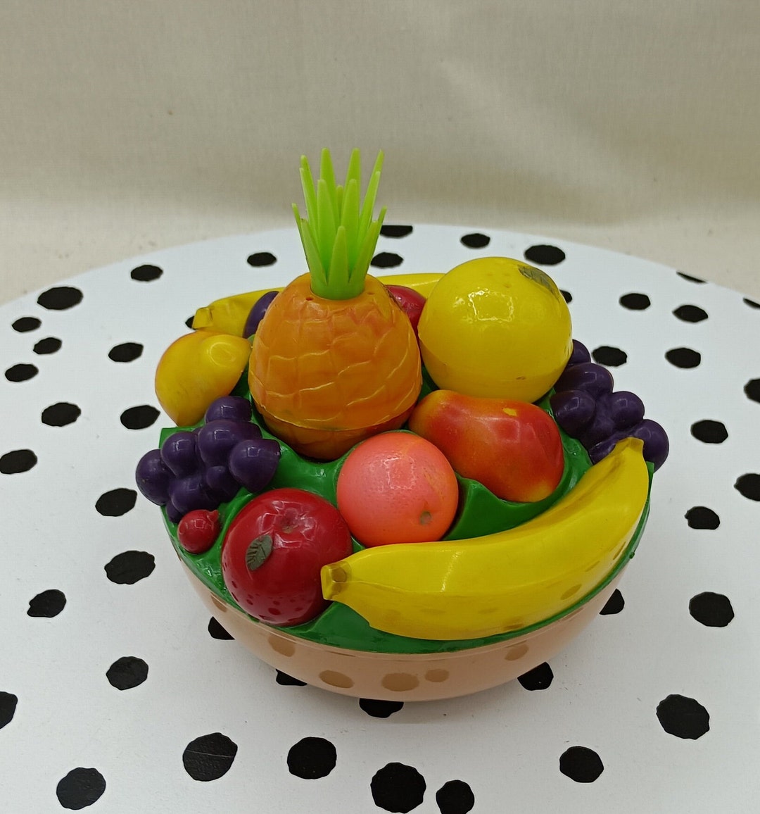 Vintage 1958 M. Gaby Starke Design Celluloid Fruit Shaped Sugar Bowl ...