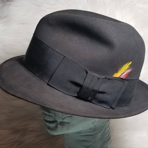 Black Fedora Hat - Etsy
