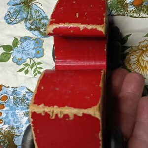 Vintage 1940s Red Wood Tank Engine - Etsy