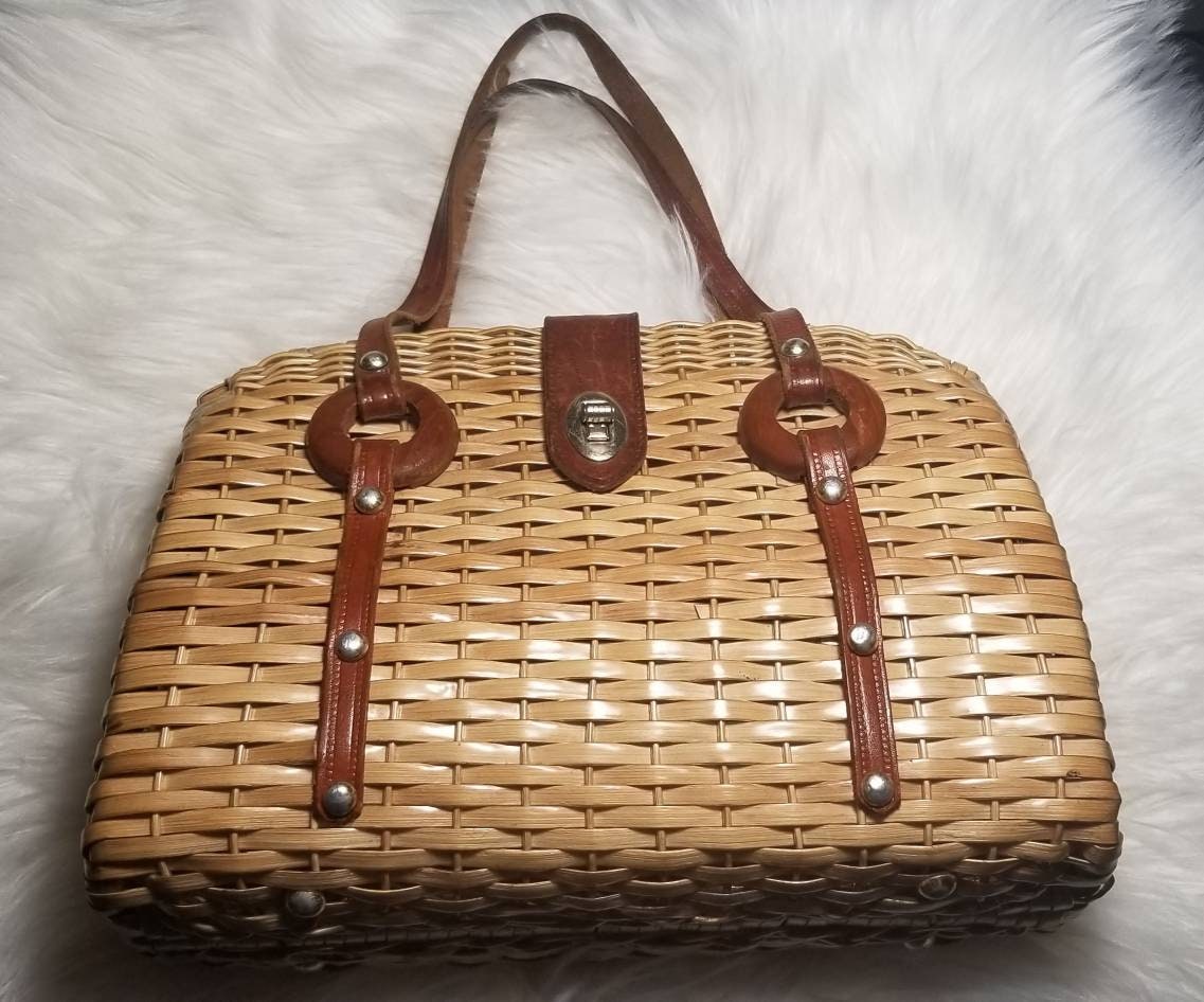 Vintage 1950s Handmade in British Hong Kong Cane Purse - Etsy UK