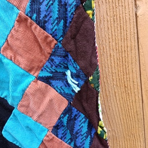 Vintage One of a Kind, Hand Stitched, Double-sided, Patchwork Quilt ...