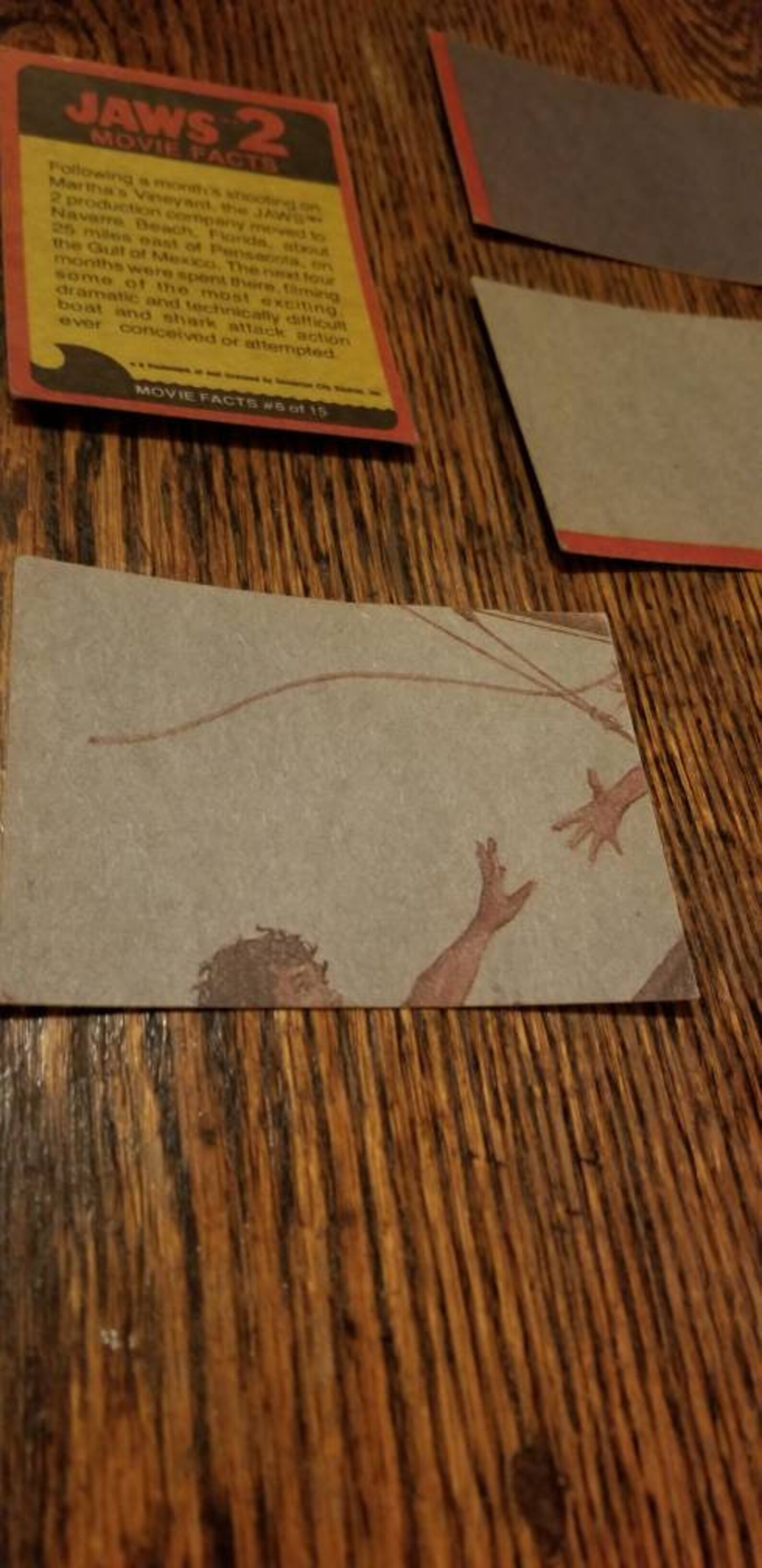 Vintage 1970s Jaws Trading Cards 7 Pieces one is a Sticker - Etsy