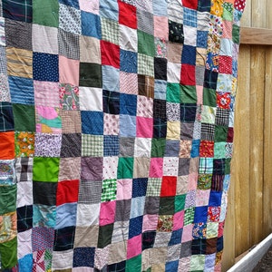 Vintage One of a Kind, Hand Stitched, Double-sided, Patchwork Quilt ...