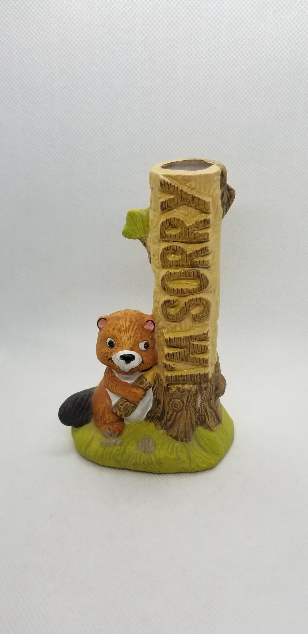 Vintage 1979 Enesco "i'm Sorry" Ceramic Beaver Vase - Etsy