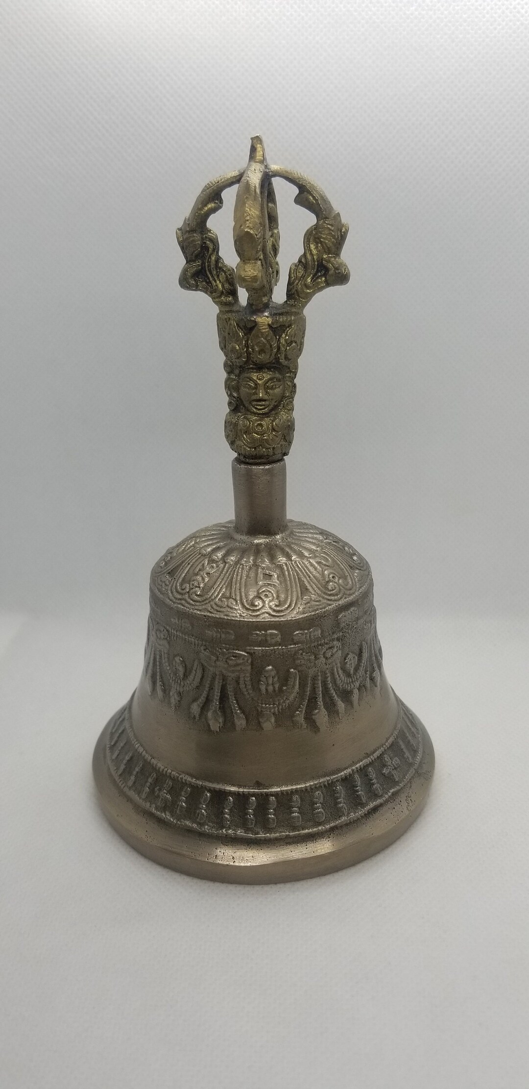 Vintage Beautiful Tibetan Prayer Bell W/ Prajanparamita Face - Etsy