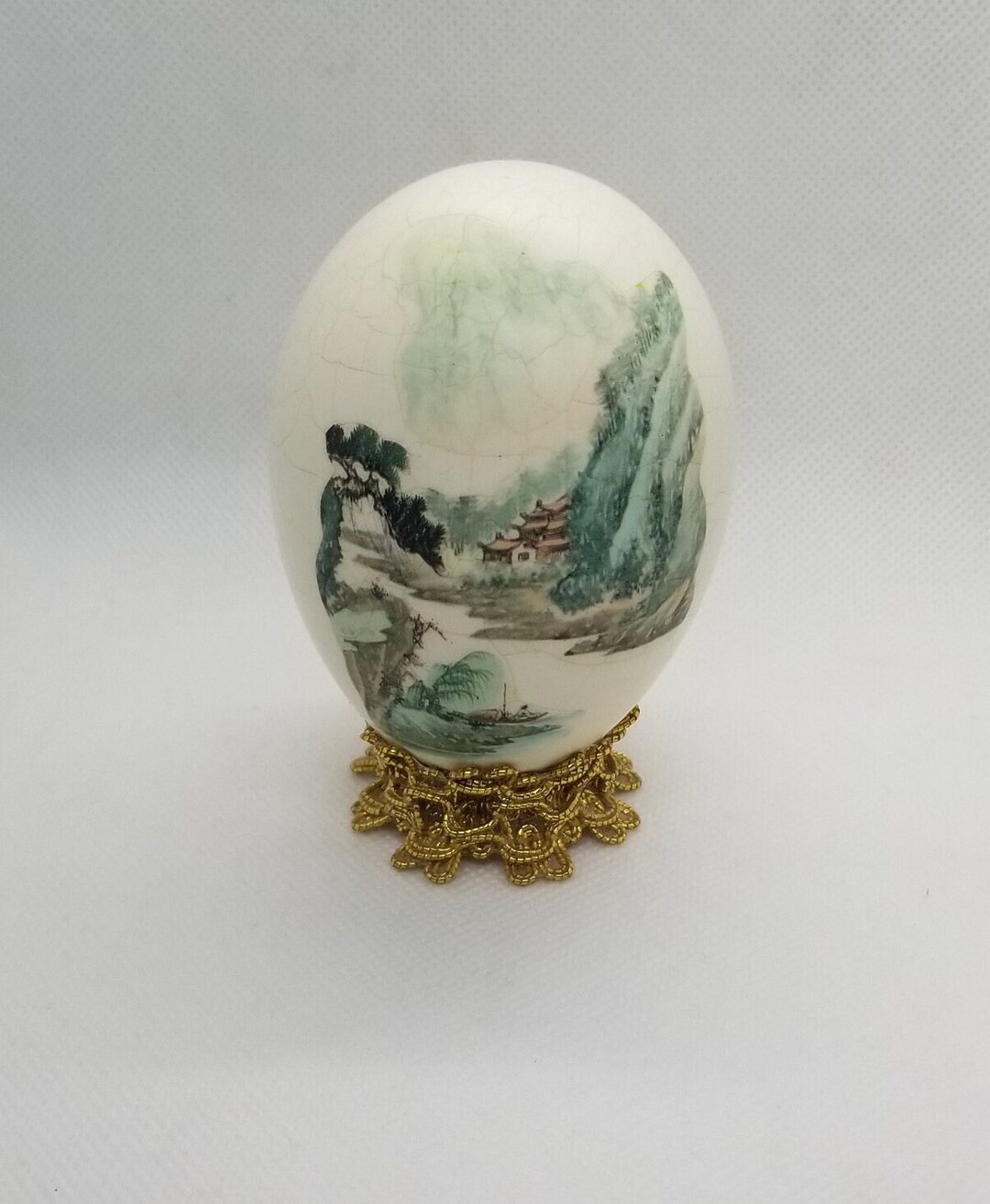 Vintage Handmade Hollow Decorated Rhea Egg - Etsy
