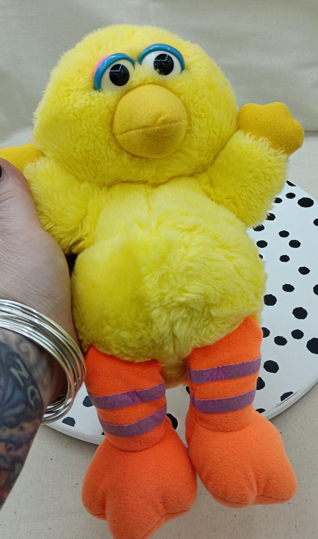 Vintage Hasbro Softies Plush Baby Big Bird - Etsy