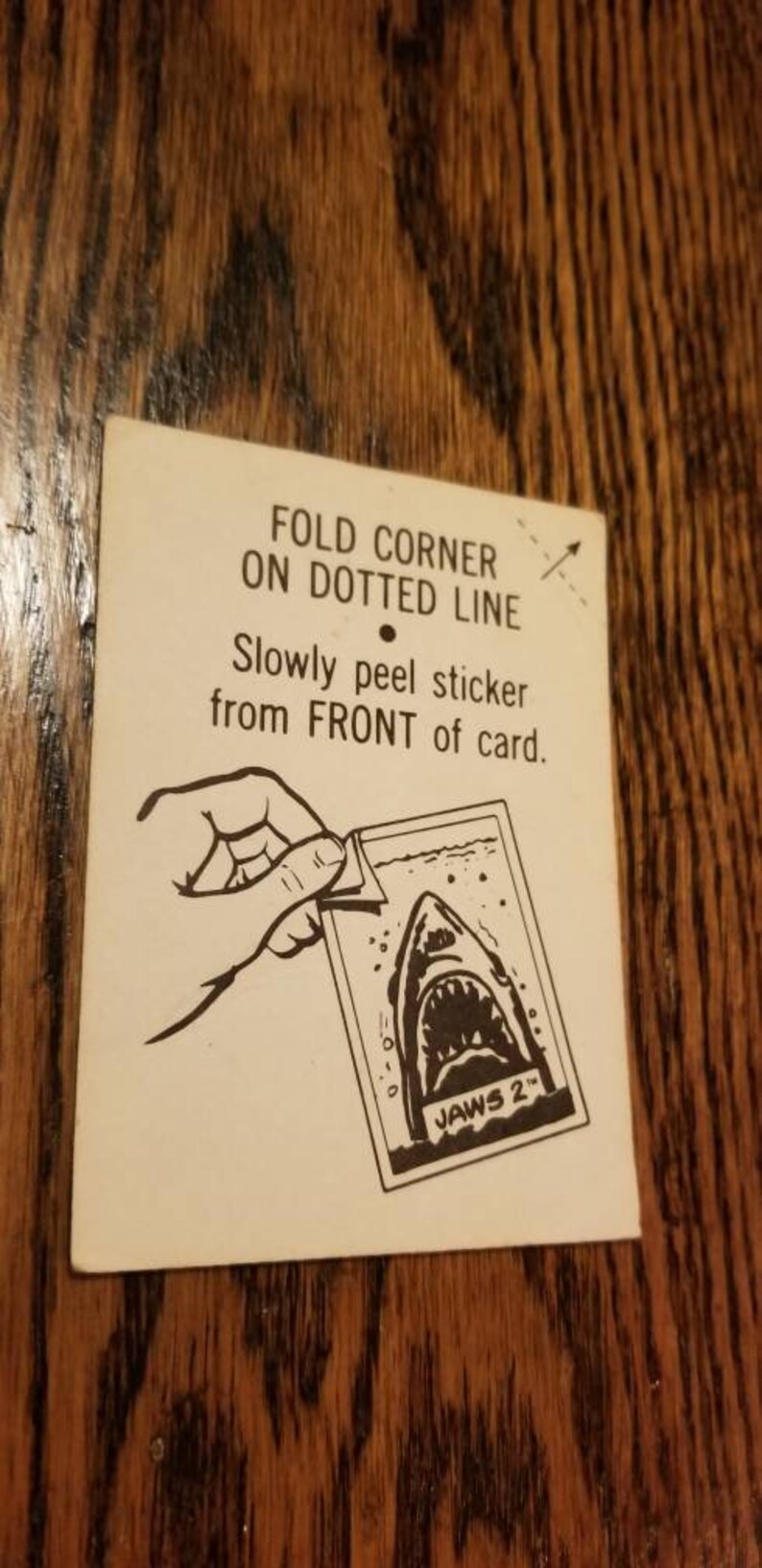 Vintage 1970s Jaws Trading Cards 7 Pieces one is a Sticker | Etsy