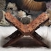 Vintage Hand-carved Indian Himalayan Jungle Sheesham Wood Folding Book ...