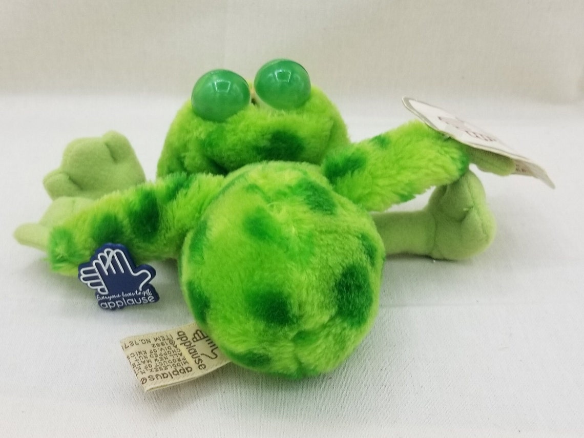 Vintage 1982 Applause Freddie the Plush Frog W/ Original Tags - Etsy
