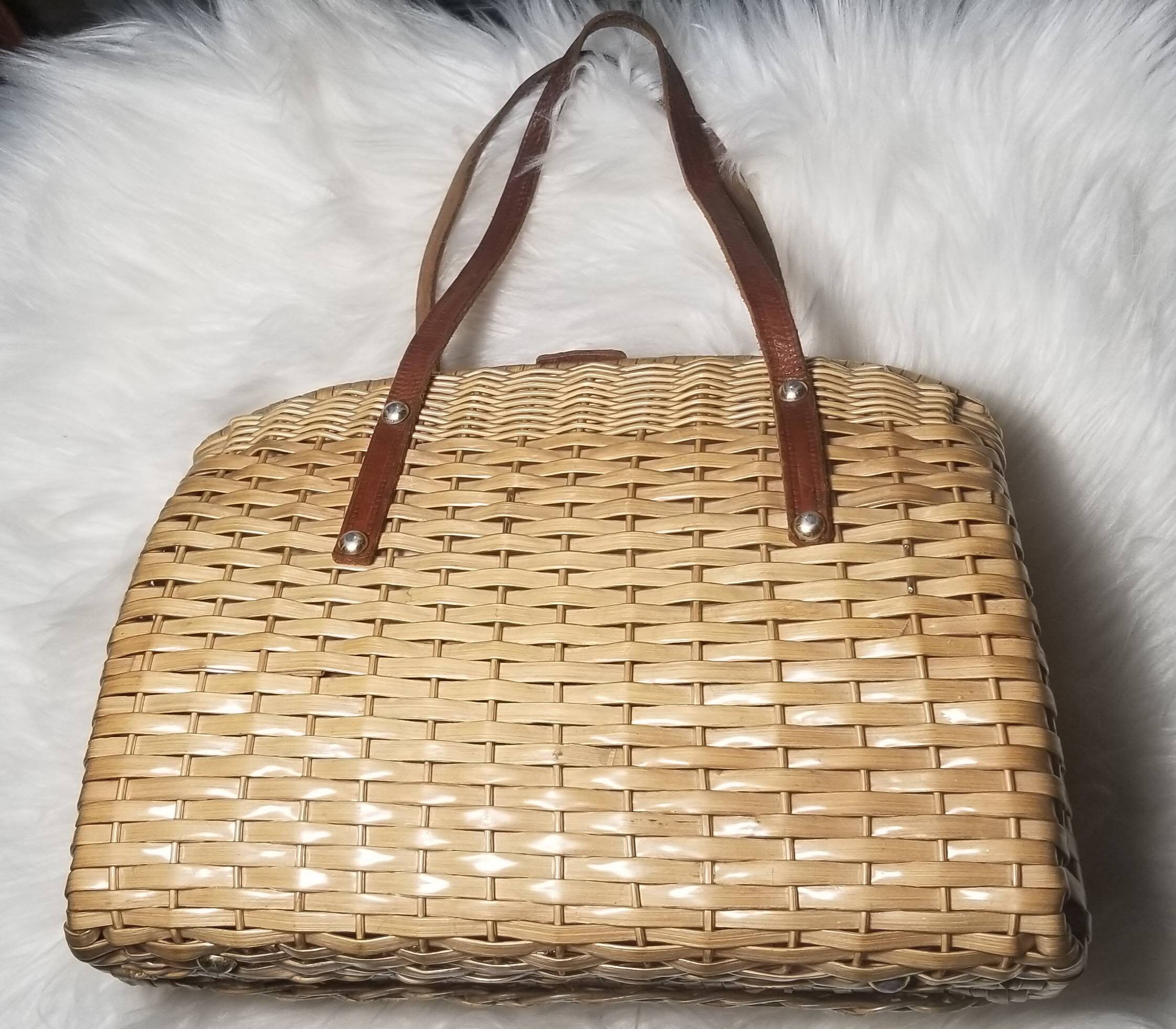 Vintage 1950s Handmade in British Hong Kong Cane Purse - Etsy UK