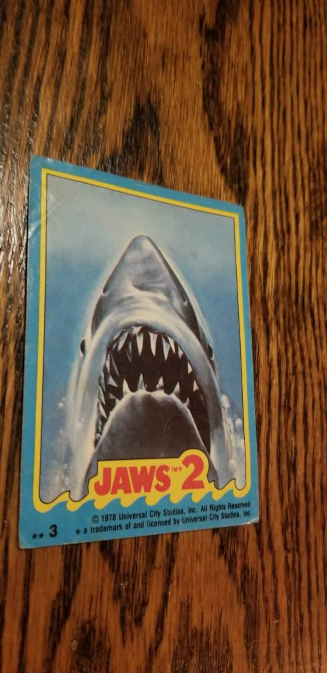 Vintage 1970s Jaws Trading Cards- 7 Pieces (one is a Sticker!) - Etsy