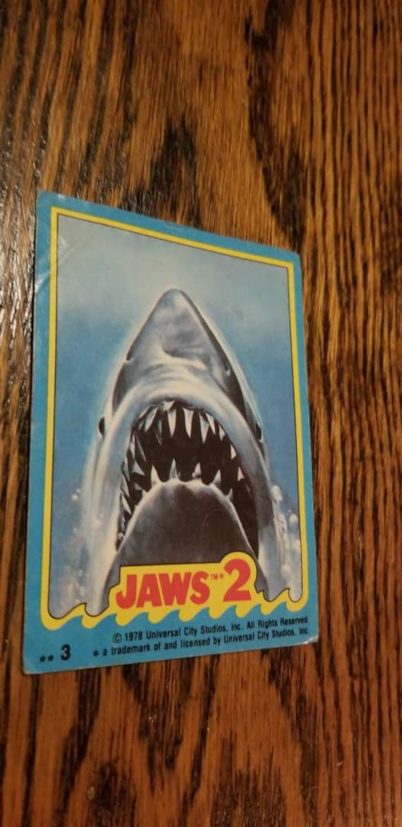 Vintage 1970s Jaws Trading Cards 7 Pieces one is a Sticker | Etsy