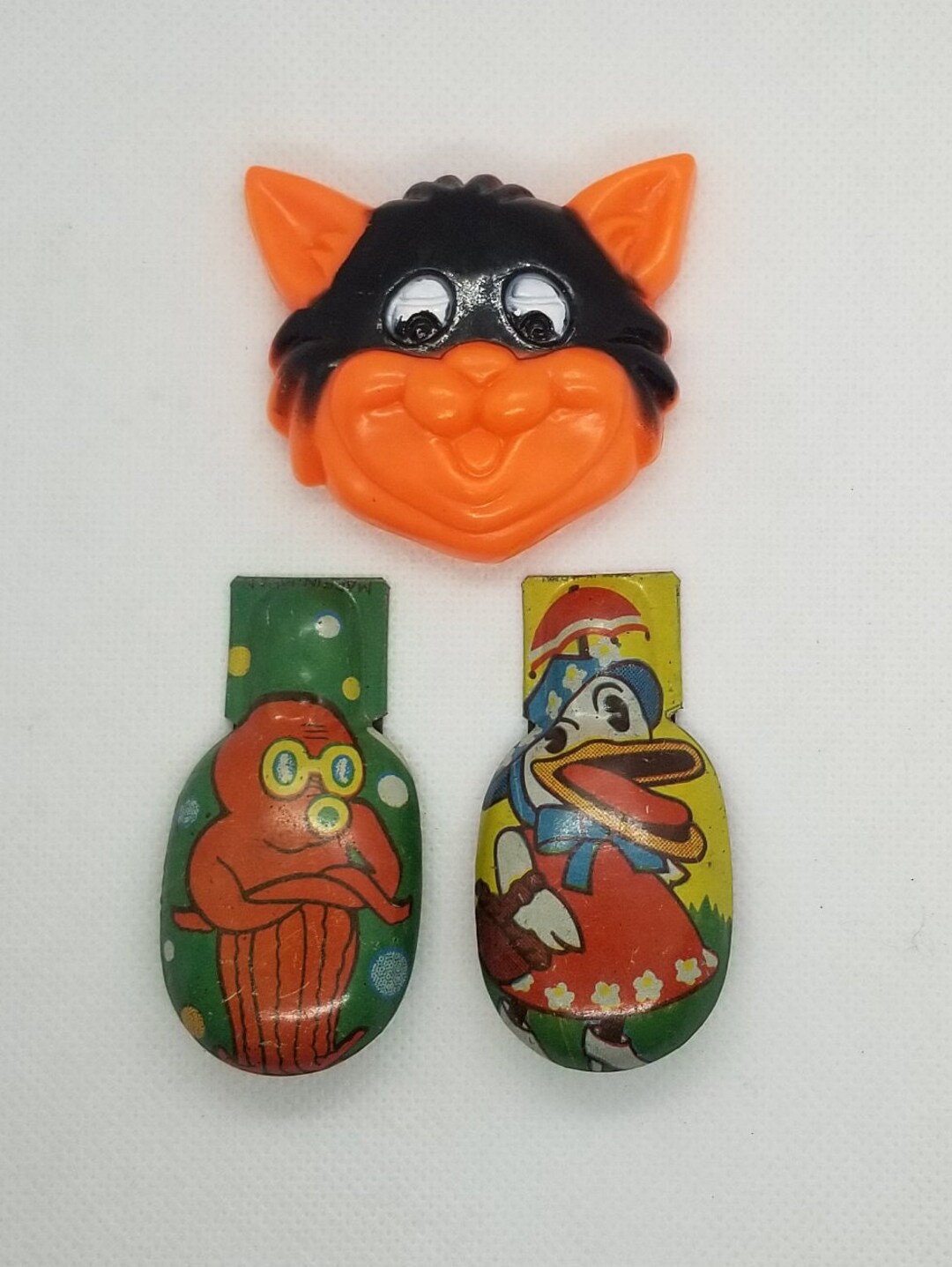 Vintage Tin & Plastic Clicker Toys (3 Pieces) - Etsy
