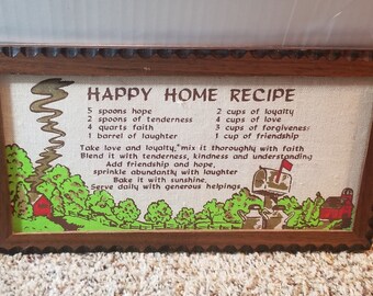 Recipe Happy Home - Etsy