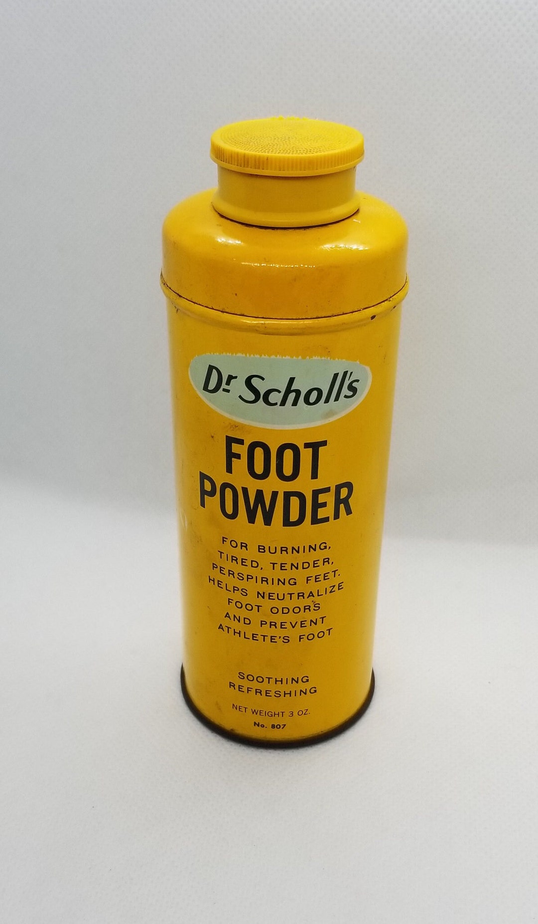 Vintage 1948 Dr. Scholl's Foot Powder Tin W/ Powder - Etsy