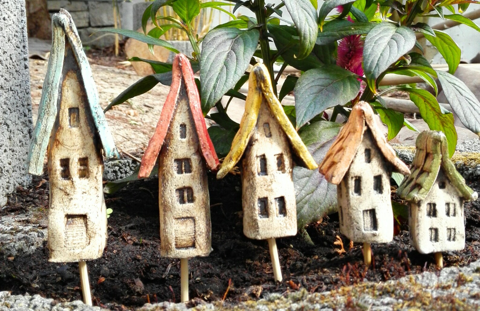 5 Ceramic Plugs Flower Pot or Fence Plug - Etsy