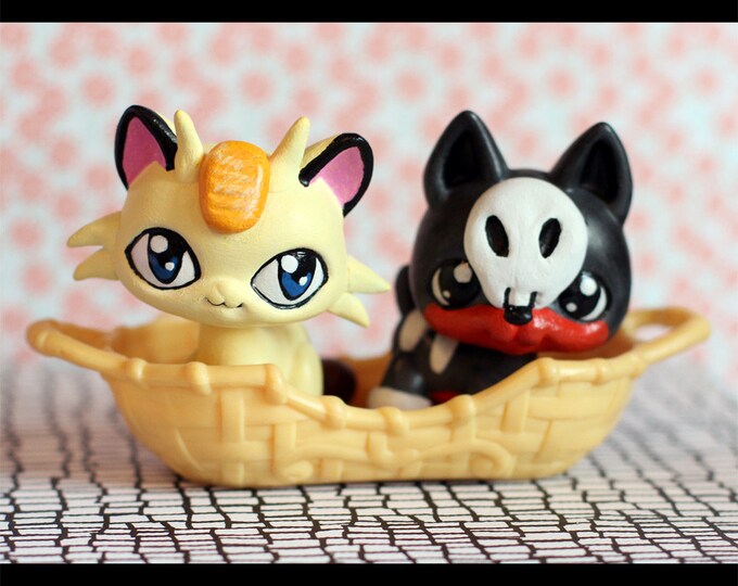 Meowth Pokemon Littlest Pet Shop Custom - Etsy