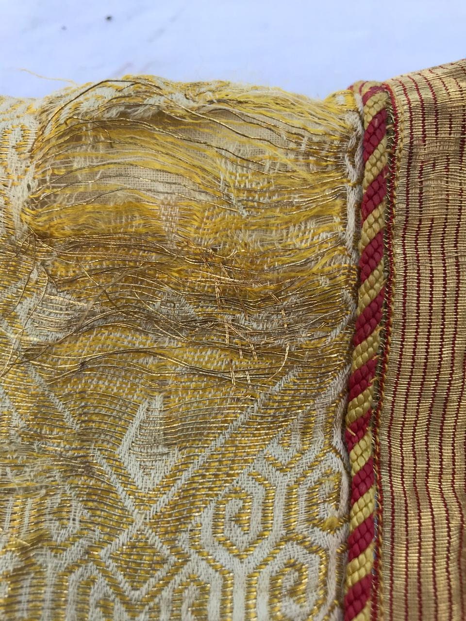 1800s Gold Lame Chasuble Clergy Dress Vestment Priest Robe W Easter ...