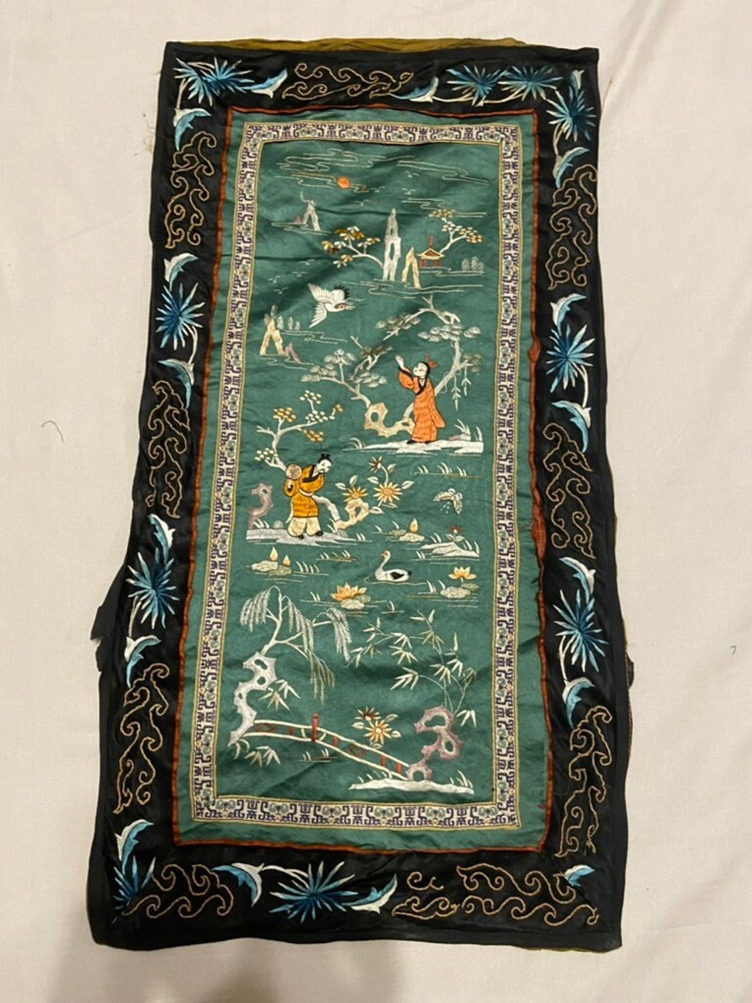 Antique Chinese Tapestry Antique Chinese Textile Wall Hanging Antique ...