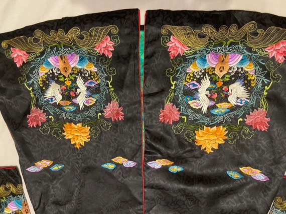 Antique Chinese silk rare hand embroidered Robe jacke… - Gem