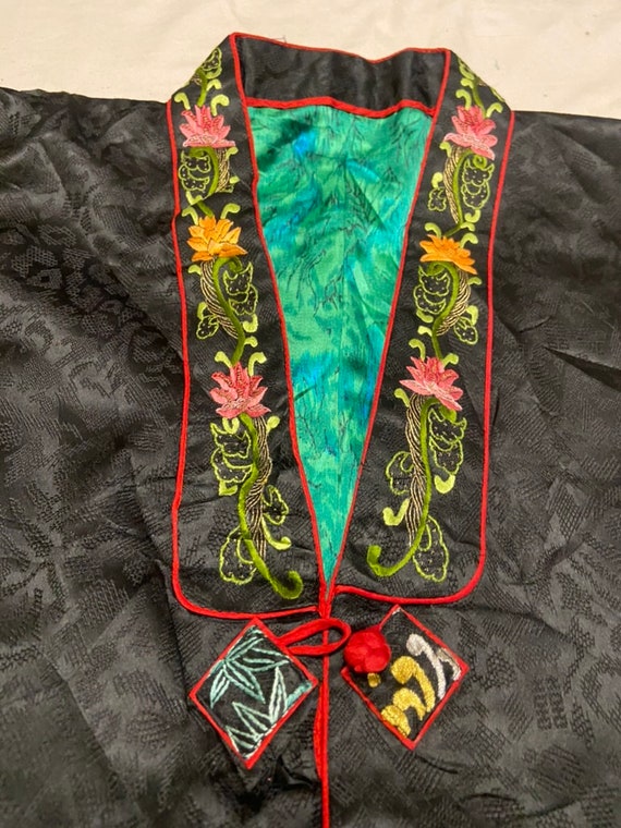 Antique Chinese silk rare hand embroidered Robe jacke… - Gem