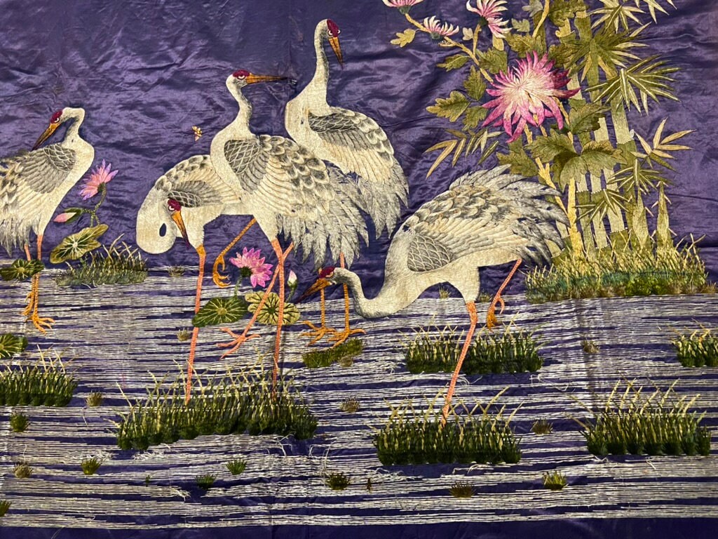 Antique Chinese Tapestry Antique Chinese Textile Wall Hanging Tapestry ...