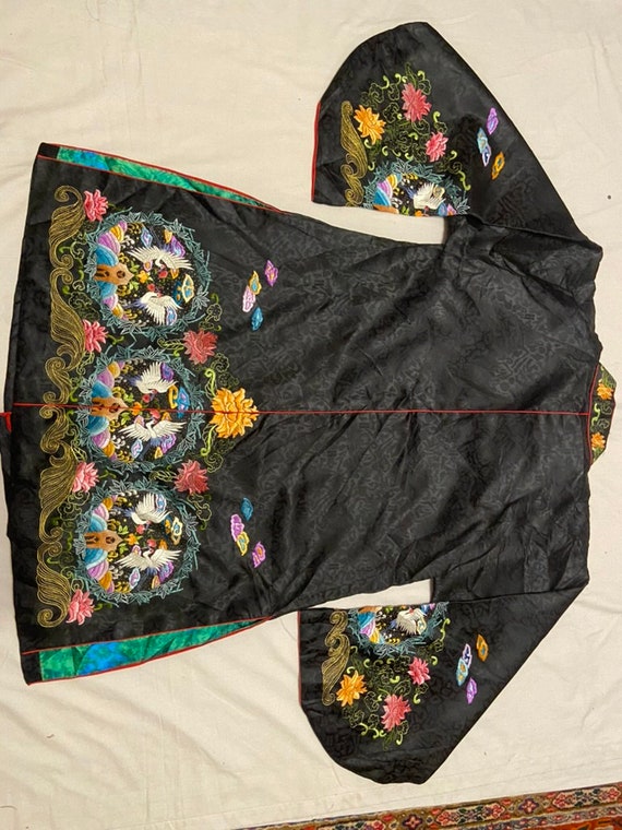 Antique Chinese silk rare hand embroidered Robe jacke… - Gem