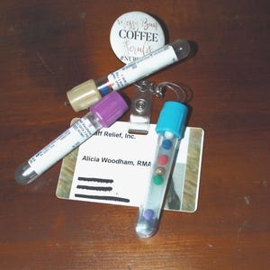 Order of Draw Blood Vials Keychain - Etsy