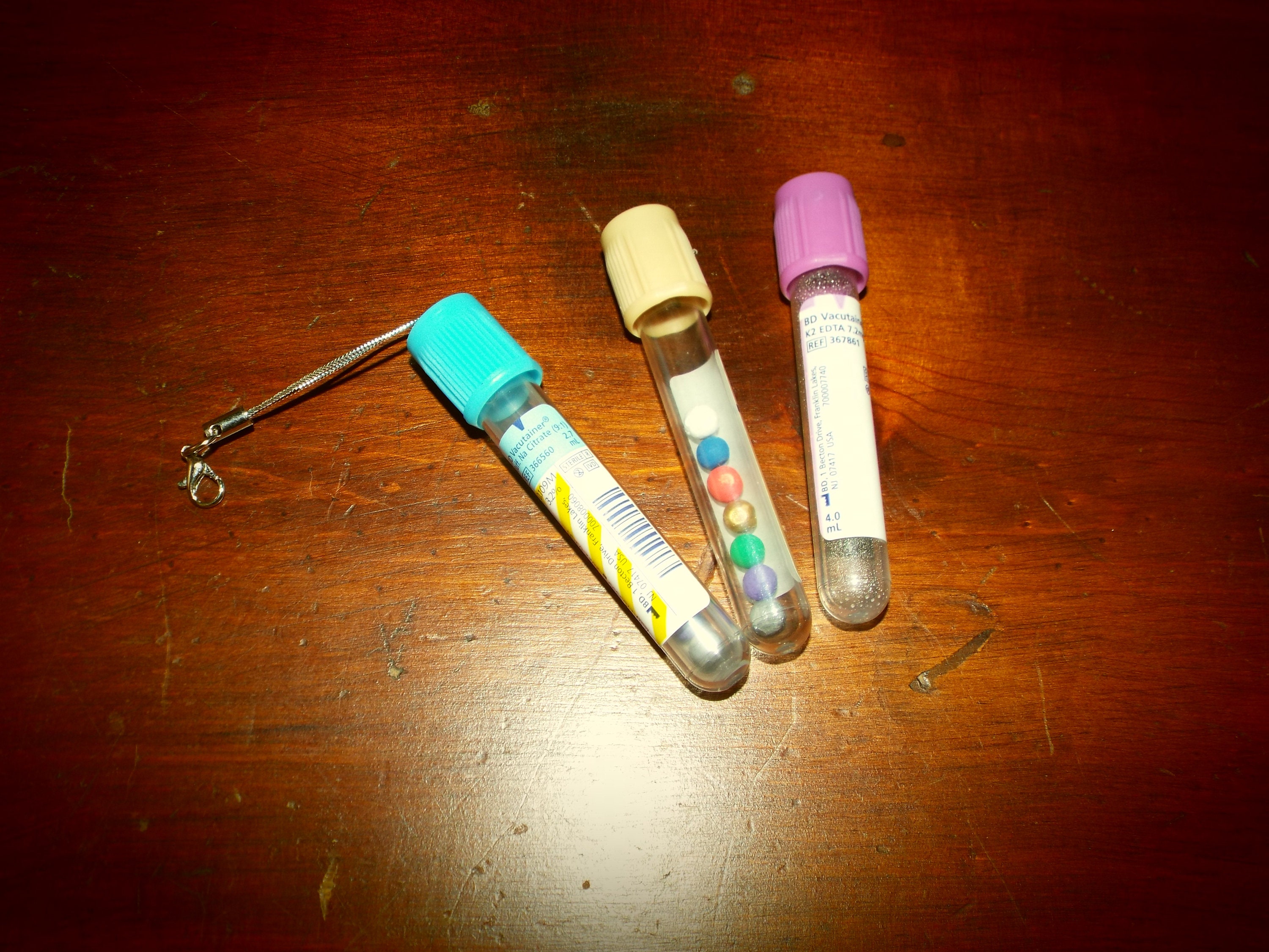 Order of Draw Blood Vials Keychain - Etsy