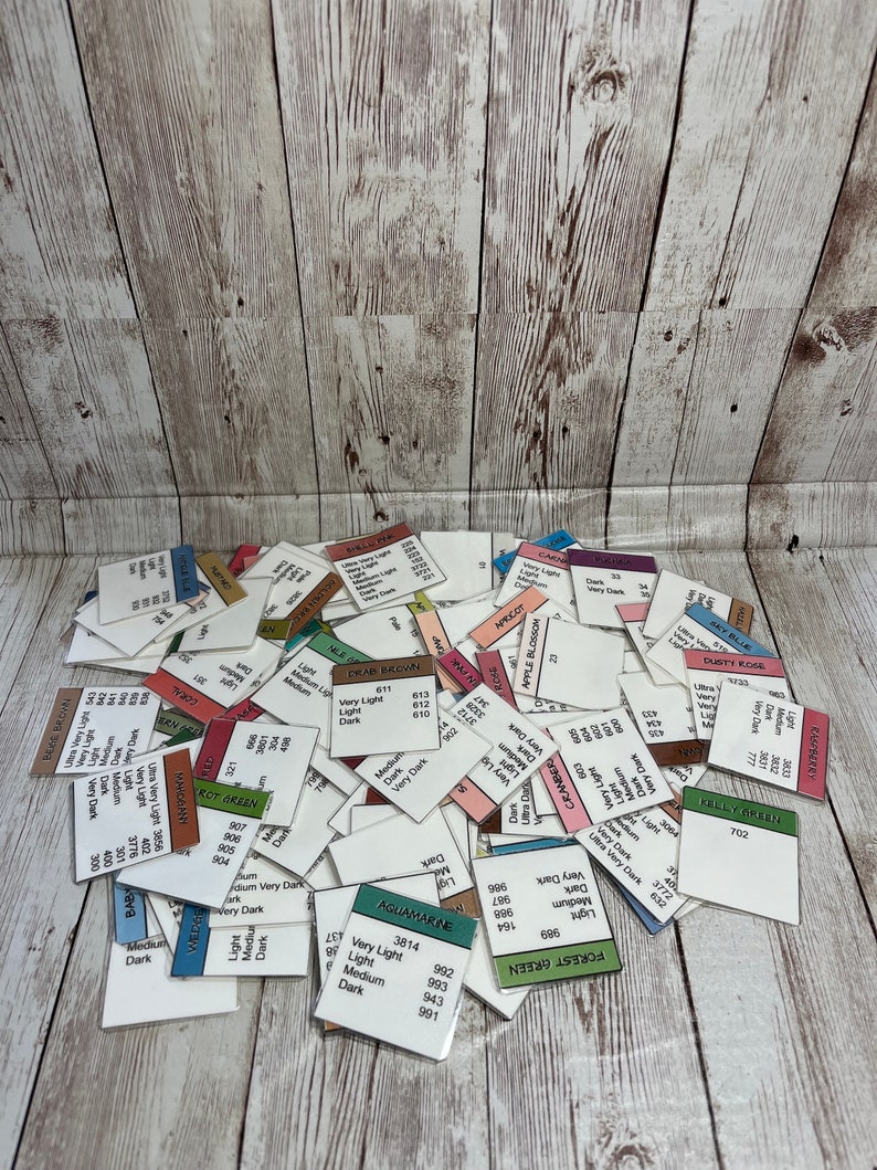 Embroidery and Cross Stitch Floss Cards - Etsy