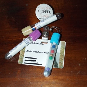 Order of Draw Blood Vials Keychain - Etsy