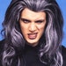 Men Black Lace Front Wig Widows Peak Hairline Cosplay Wigs for Male ...