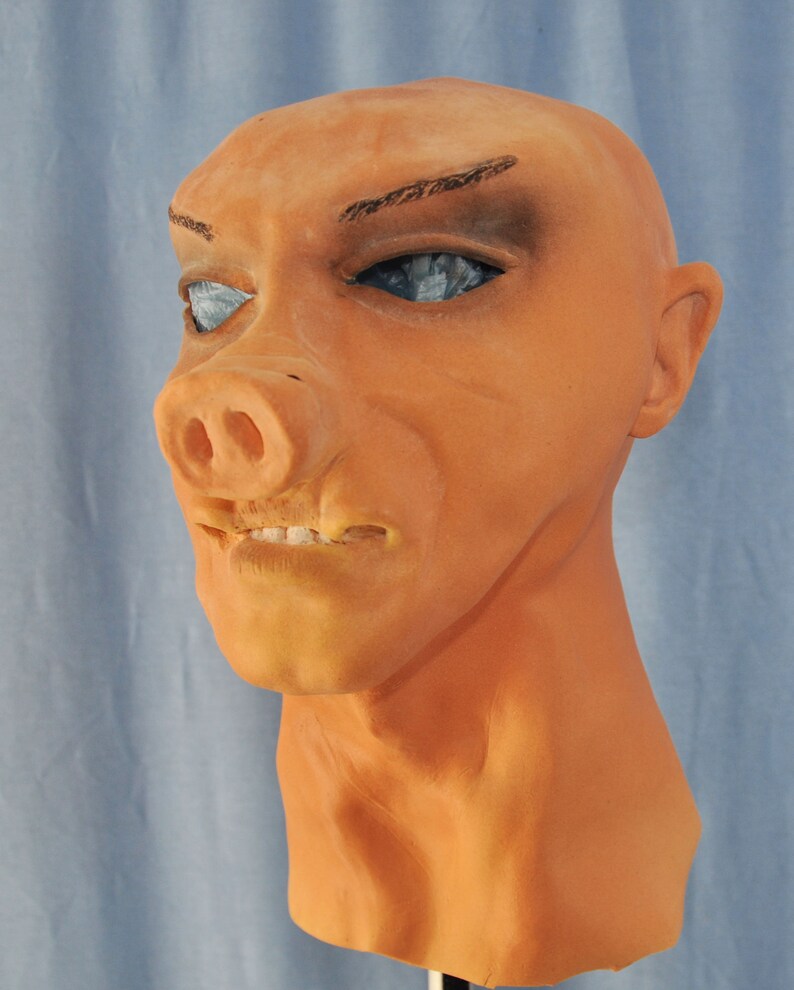 Pig Mask Pigman Foam Latex Mask Cosplay Halloween Masks Made in America ...