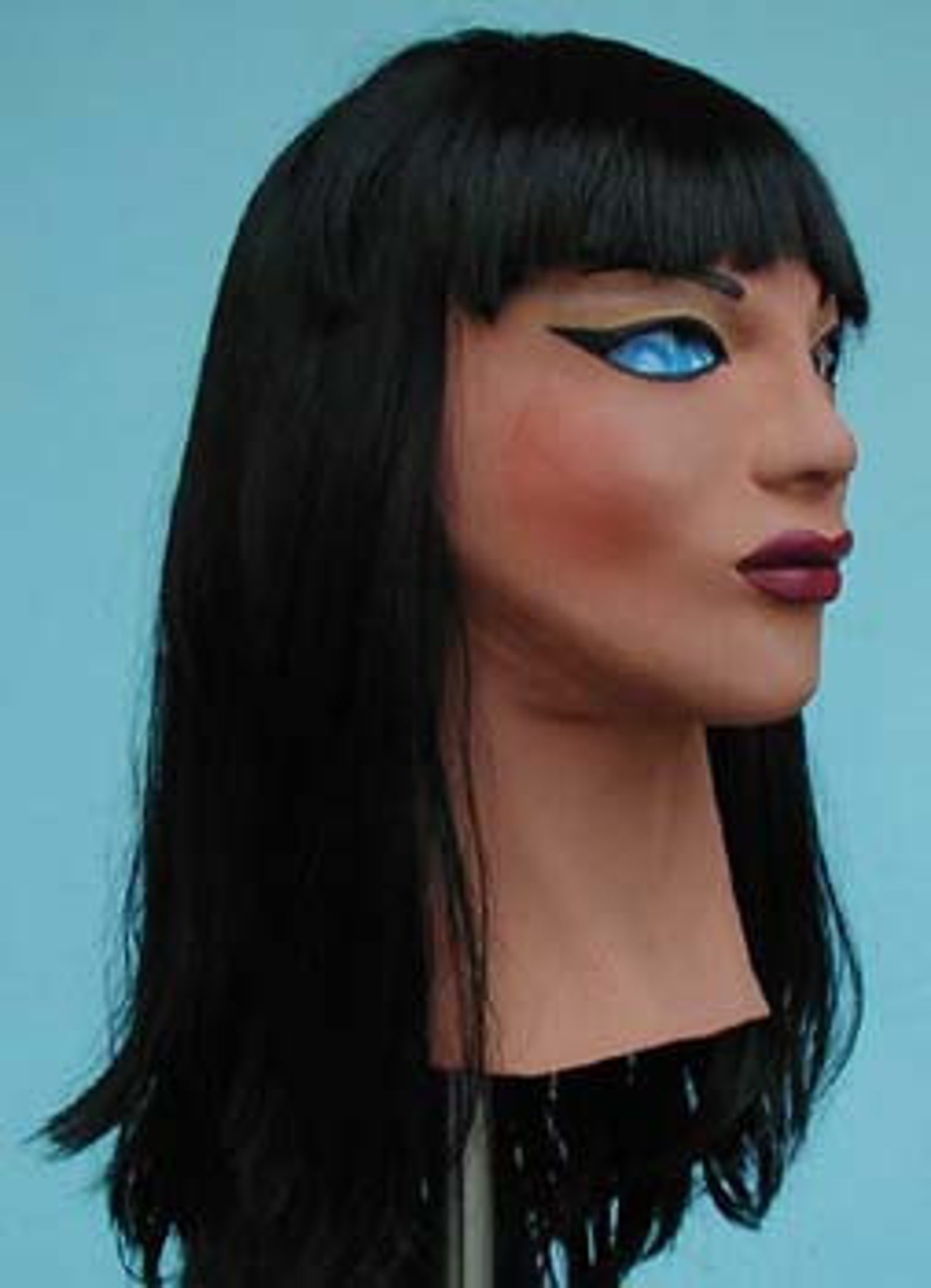 Female Mask Sheena Black Female Mask Cosplay Foam Latex Halloween Masks ...