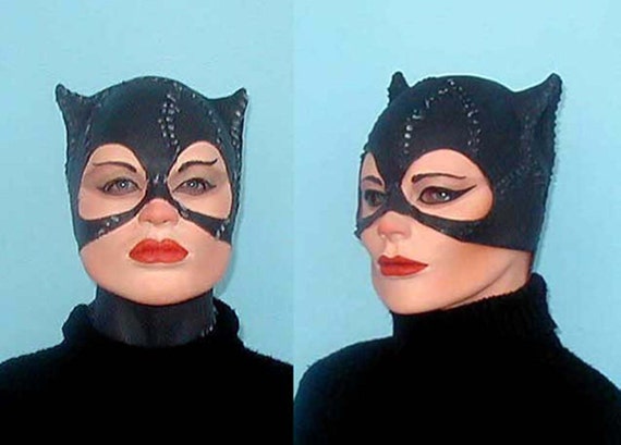 Meow Catwoman Foam Latex Mask Cosplay Halloween Masks Made in - Etsy