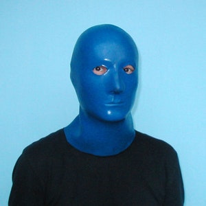 Blueman Foam Latex Mask Blue Man Masks Cosplay Halloween Masks Made in ...