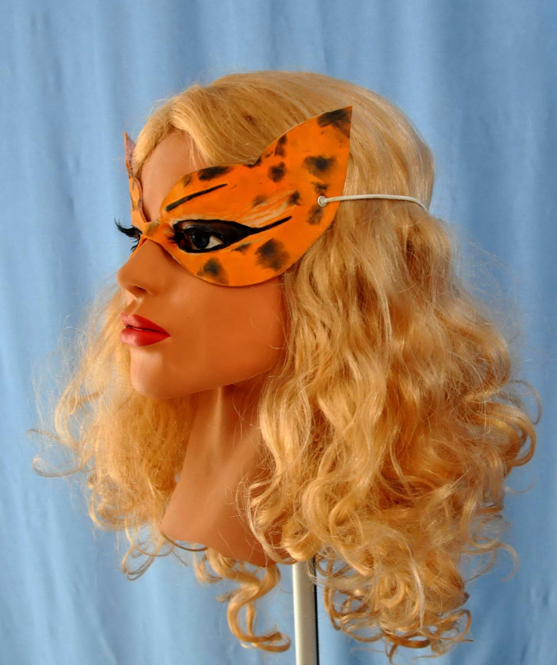 Leopard Mardi Gras Carnival Mask Foam Latex Mask Made in America - Etsy